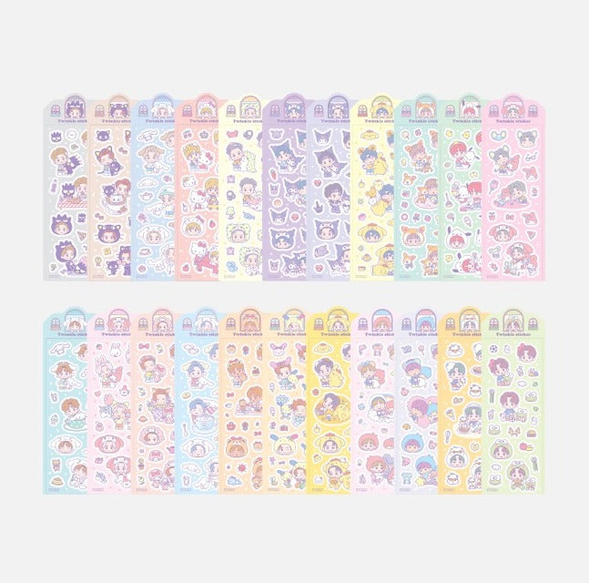 NCT OFFICIAL MERCH [SANRIO] TWINKLE STICKER – Welcome Kpop